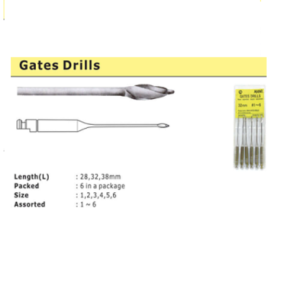 GATES DRILLS 38MM PK/6