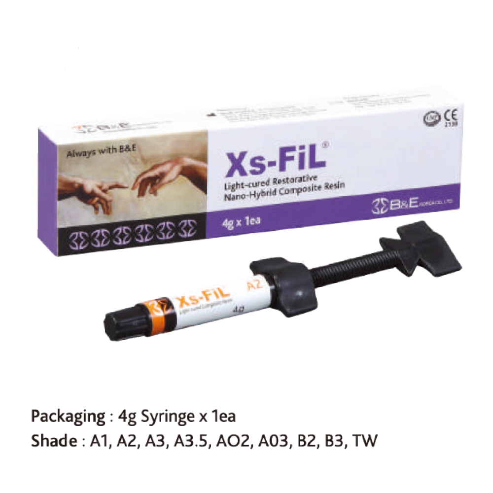 Universal Composite Resin 4g - various shades B&E Xs-FIL